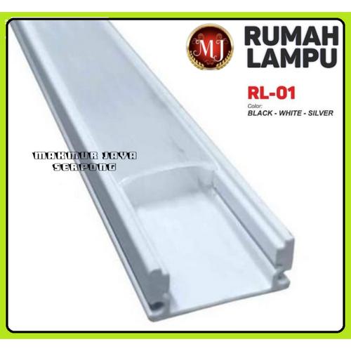 Jual Rumah Lampu LED strip / Casing LED strip Alumunium Acrylic MJ01 ...