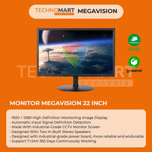 Jual MONITOR LED MEGAVISION 22 INCH - HDMI VGA SPEAKER - Jakarta Barat ...