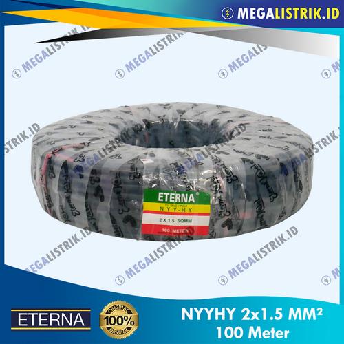 Jual Eterna NYYHY 2x1.5 ( 100M ) Kabel Listrik Hitam Serabut 2 X 1.5 MM - Kota Surabaya ...