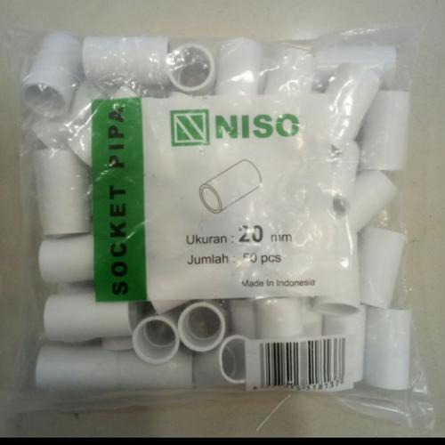 Jual Sok Pipa Conduit Nisso / Sambungan pipa Listrik 20mm Merk Nisso ...