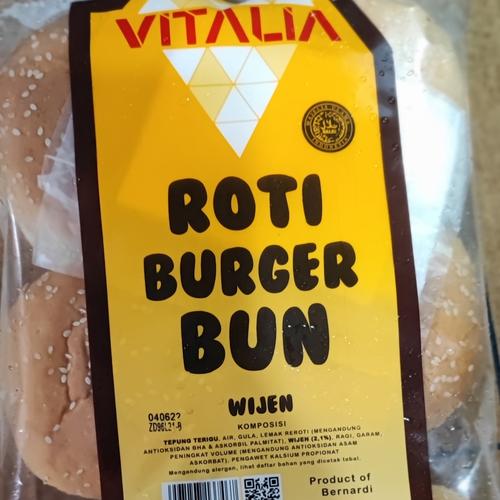 Jual BERNARDI VITALIA ROTI BURGER WIJEN PREMIUM 300 gram isi 6 pcs ...