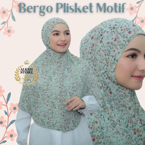 Jual JILBAB BERGO PLISKET MOTIF / KERUDUNG INSTAN BERGO PLISKET MOTIF ...