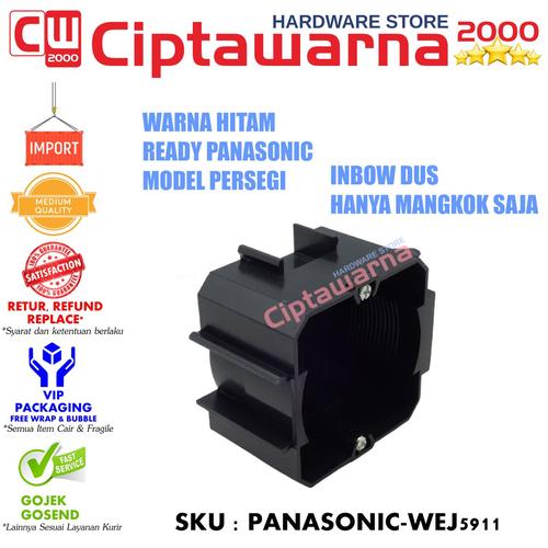 Jual Panasonic Inbow Dus Doos Mangkok tanam saklar Model Persegi WEJ ...