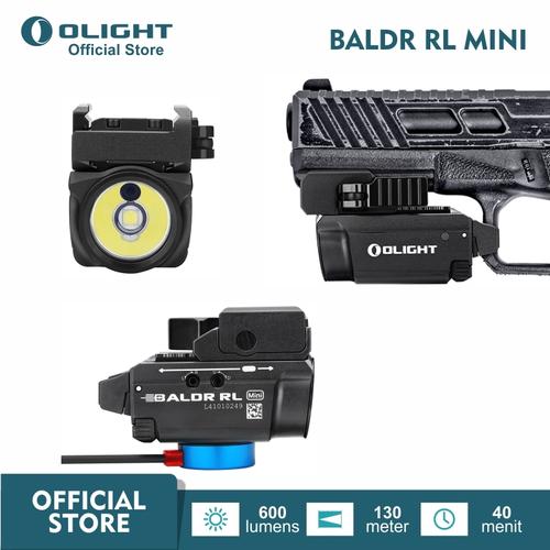 Promo Olight BALDR RL Mini Black Senter LED Weaponlight + Red Laser ...