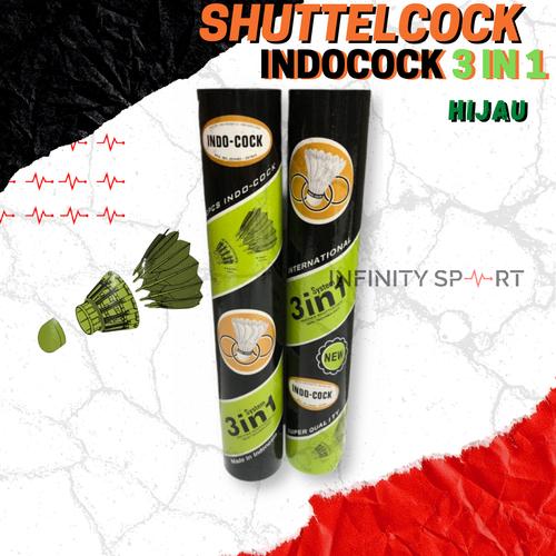 Jual Bulu Badminton (Indocock 3 in 1) / Kok Badminton Indocock 3 in 1 ...