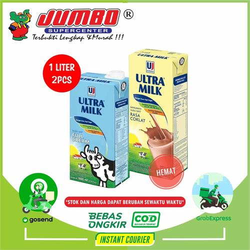 Jual BUY 1 GET 1 Ultra UHT 1 liter Full Cream + Ultra UHT 1 Liter ...