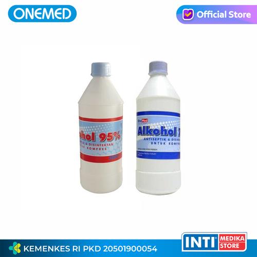 Jual ONEMED - Alkohol 300ml 70% 95% | Alcohol P3K Antiseptik One Med ...