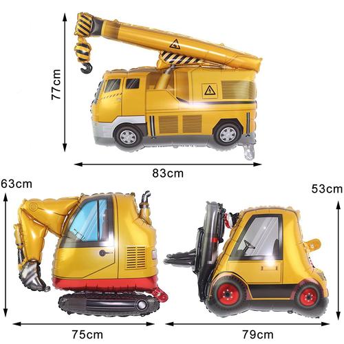 Promo Balon Foil Jumbo Tema MOBIL ALAT BERAT construction theme balloon ...