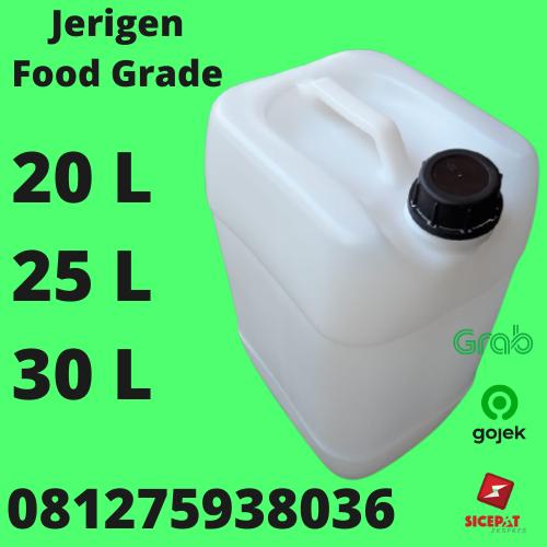 Jual Jerigen plastik Baru 20 25 30 Liter L Dirigen Putih derigen ...