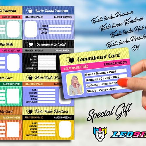 Jual Kartu tanda komitmen pacaran hak milik id card - Kab. Purbalingga ...