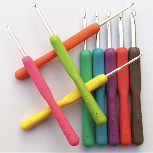 Jual HAKPEN / JARUM RAJUT / CHROCHET HOOK GAGANG KARET - SATUAN - Kota ...