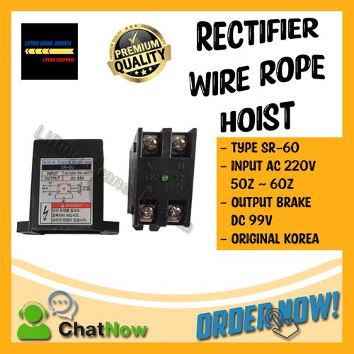 Jual Rectifier SR-60 KOREA - Jakarta Pusat - Lifting Crane Jakarta ...