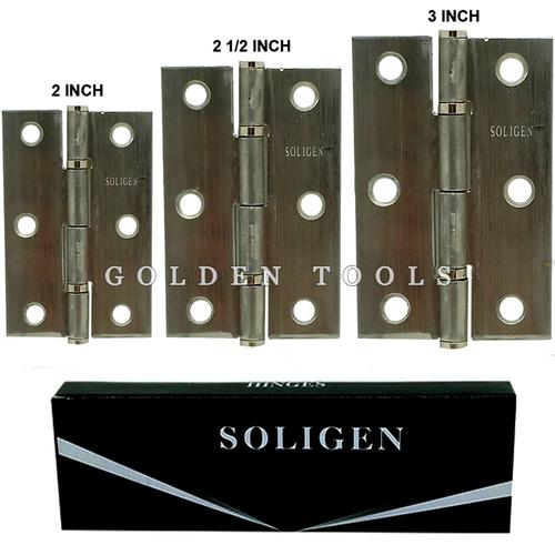Jual ENGSEL PLAT TIPIS SOLIGEN STAINLESS STEEL 2" 2,5" 3" ENGSEL LEMARI ...