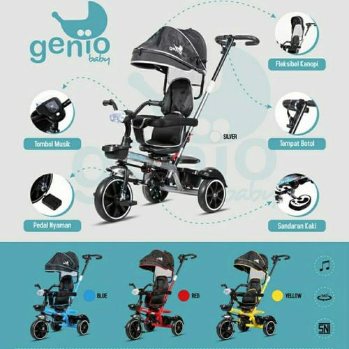 Jual Genio BC01 Sepeda Anak Roda Tiga BC 01 Stroller Tricycle Baby ...