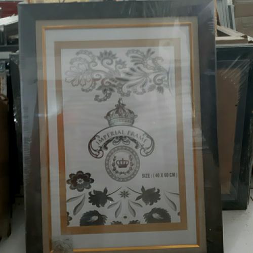 Jual bingkai foto M 5cm (60cmx90cm)linen bahan Fiber,Hitam - Kota ...