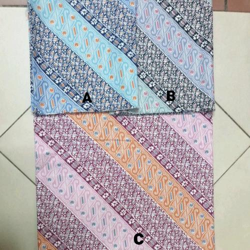 Jual batik dobby printing kain dobby halus batik dobby warna pastel ...