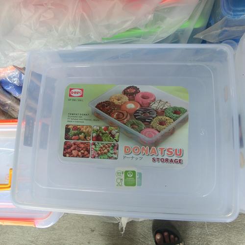 Jual kotak kue / box donat shinpo 306L (M-besar-) /tempat makanan ...