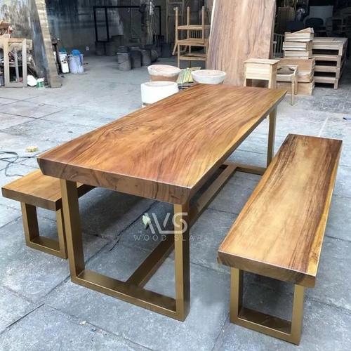 Jual Meja Solid Trembesi Meja Makan Trembesi Alami 2 meter - Kab ...