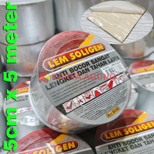 Jual Lem Seng SOLIGEN 5cm x 3m Anti Bocor Tambal Atap Asbes Talang ...