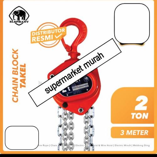 Jual Chain Block Takel 2 Ton x 3 Meter ELEPHANT - Jakarta Barat ...