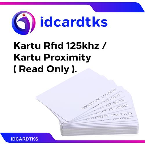 Jual Kartu Rfid 125khz / Rfid Card 125khz / Kartu Proximity ( Read Only ...