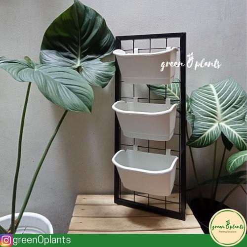 Jual Pot Tanaman Kait Gantung Vertikal Vertical Garden TIP M Putih ...