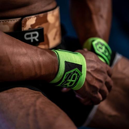Jual Personal Record Heavy Duty Premium Wrist Wraps Neon Support Wrap ...