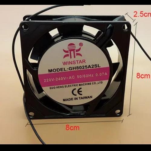 Jual Fan ac exhaust kipas ac 220v 8cm 8 cm 220 volt v 8x8 winstar 8x8x2.5cm - persamaanwinner ...