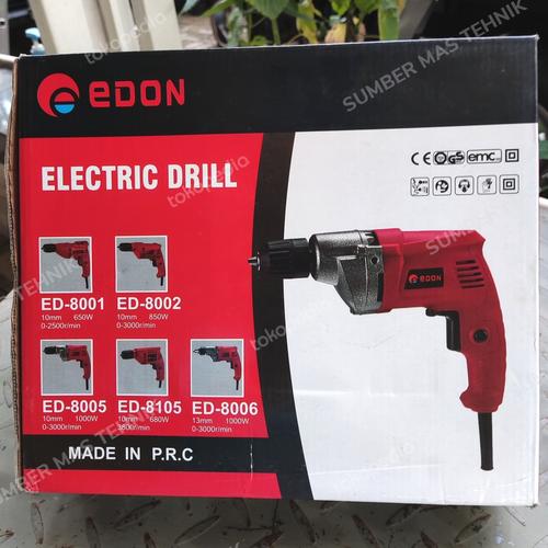 Jual MESIN BOR TANGAN 13MM EDON ED8005 BOR TANGAN BESAR BOR BESI BOR ...
