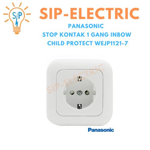 Jual PANASONIC STOP KONTAK 1 GANG INBOW CHILD PROTECT WEJP1121-7 C.P ...