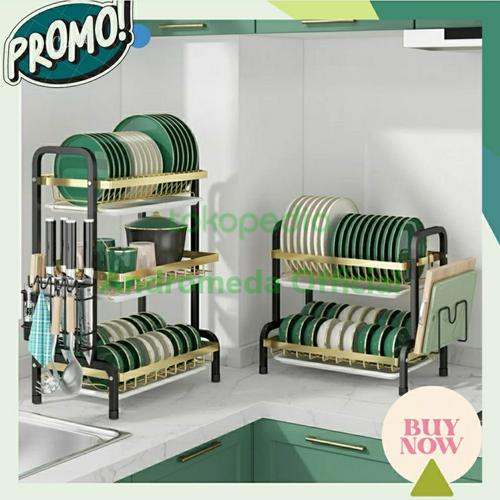 Jual Rak Peniris Piring Dapur Minimalis Penyimpanan Mangkuk Anti Karat ...