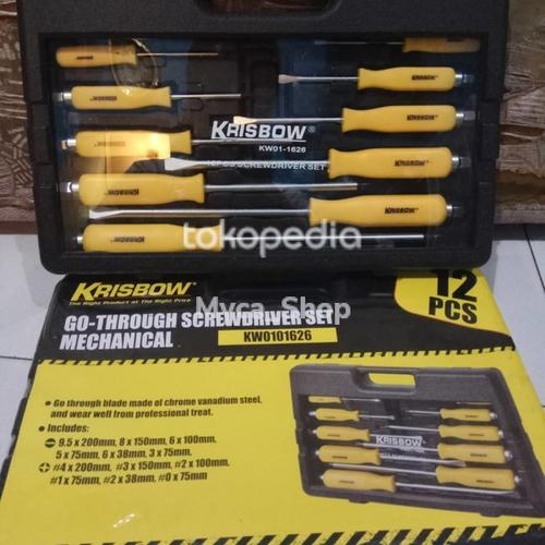 Jual SET OBENG MEKANIK OBENG PUKUL KRISBOW MECHANIC SCREWDRIVER 12 PCS ...