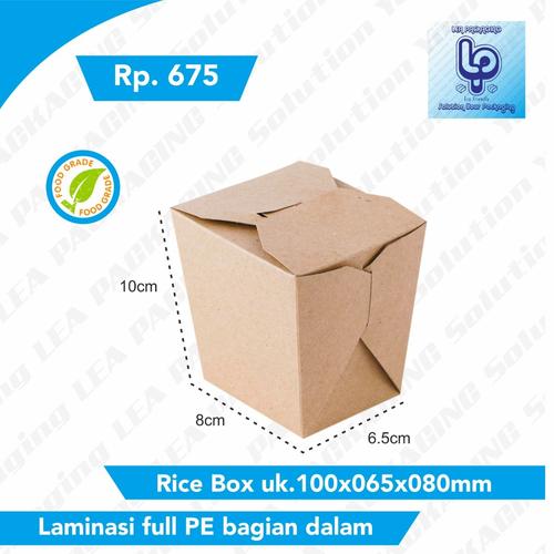 Jual Ricebox M / Dus Kemasan /Kotak Nasi / Dus Catering / Box Packaging ...