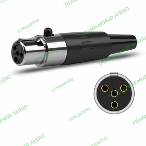 Jual Konektor Mini 4 Pin Female Dan Male Konektor Microphone Audio ...