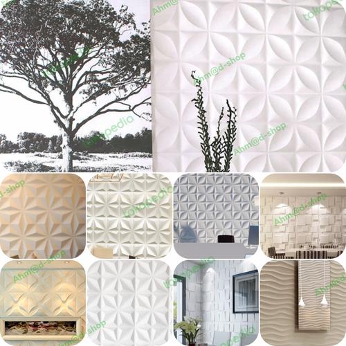 Jual 3D PVC Wall Panel Dinding | Ukuran 50×50CM Wallpaper Dekor Rumah ...