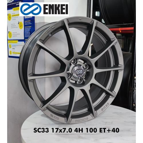 Jual Velg ENKEI Ori SC33 Ring 17 4H 100 untuk Jazz Yaris Brio City ...