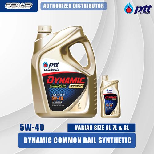 Jual Oli mobil PTT Dynamic Commonrail Synthetic Diesel 5W40 5W-40 6 7 8 L - 1 Liter - Kota ...