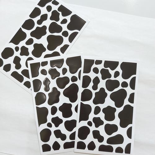 Jual Sticker Motif Sapi Hitam Putih Abstrak Dekorasi Polcos Toploader ...