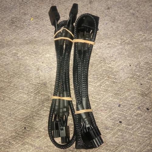 Jual kabel modular 6 pin to 2 cabang molex dan 1c sata psu corsair ...