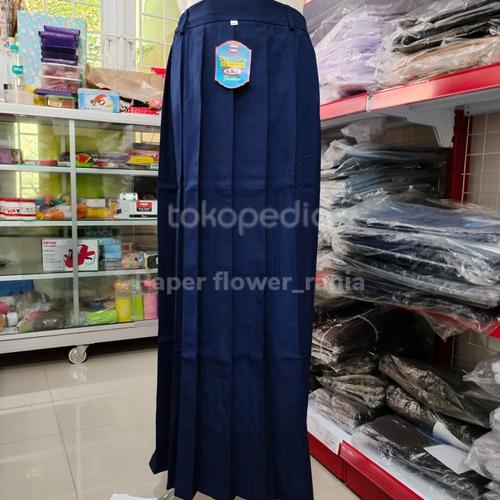 Jual Rok Rempel Panjang SMP / Seragam Rok Rempel Panjang Biru Dongker ...
