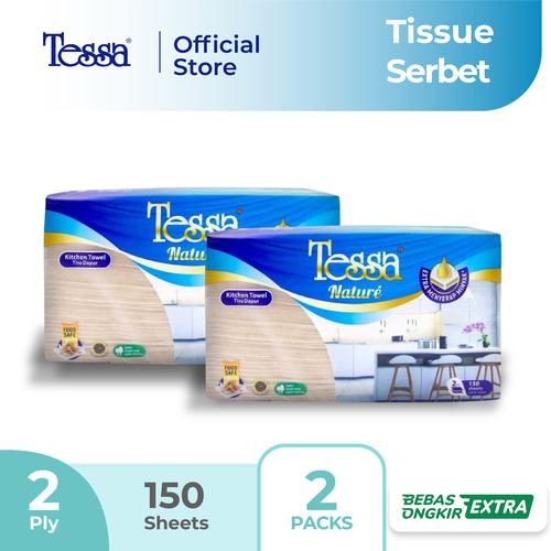 Promo Tissue Tessa - 2 pack Nature Kitchen Towel Interfold 150s ...