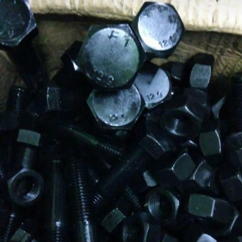 Jual baut mur baja HTB grade 12.9 m36 × 300 mm bolt nut hex halfdrat ...