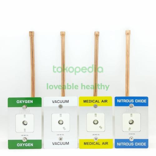 Jual wall outlet HIRO o2 (oksigen) gas medis rumah sakit - Kab. Bogor ...