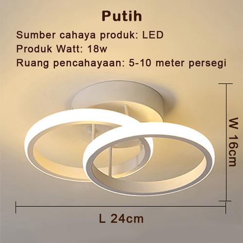 Jual 3 Colors Dimming Lampu Plafon LED Ceiling Light Lampu Hias Rumah ...