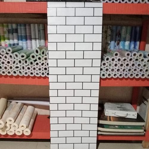 Jual wallpaper sticker motif bata putih - Kota Kediri - Wallpaper ...