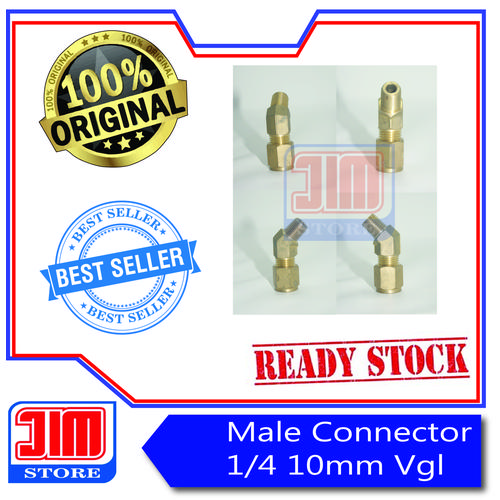 Jual Male Connector VGL/LGC 45° - Kab. Tangerang - JIMZ-STORE | Tokopedia