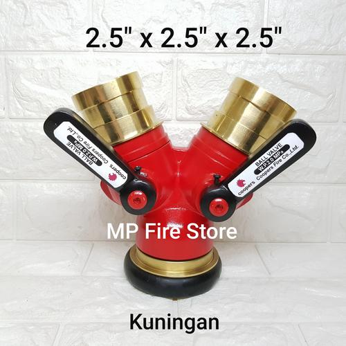 Jual Y CONNECTION 2 HANDLE 2.5 x 2.5 x 2.5 KUNINGAN FIRE BREACHING ...