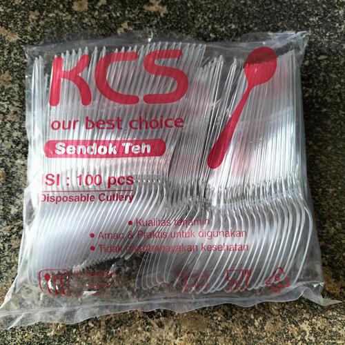 Jual Sendok plastik bening kecil / sendok teh / sendok jasuke isi 100 ...