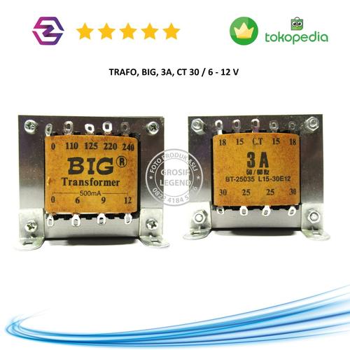Jual Trafo travo 3A ampere 30V CT Big murni tembaga - Jakarta Pusat ...
