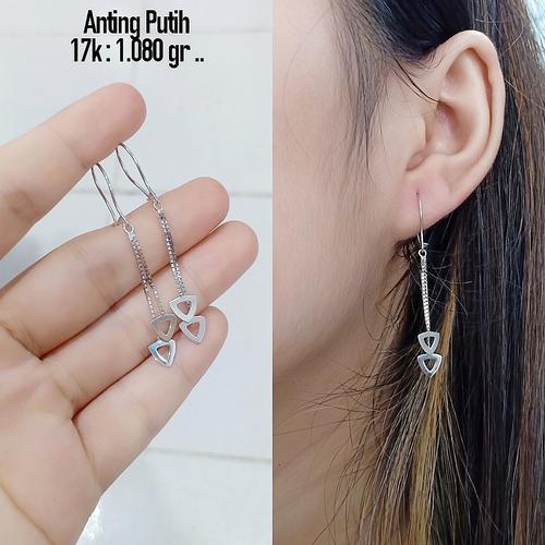 Jual Anting Emas / Mas Putih 17K Berat 1.080 Gram - Jakarta Barat - Toko Mas Mulia Telukgong ...